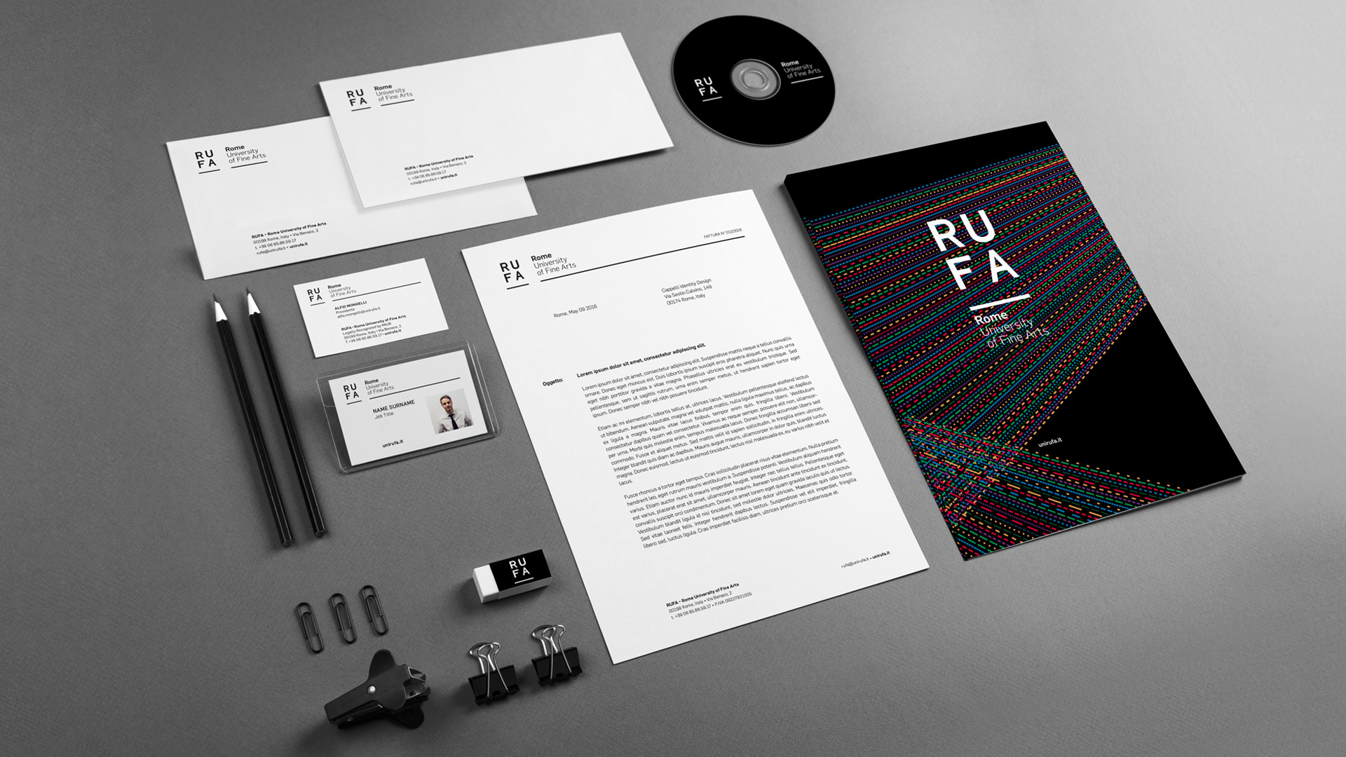 RUFA Rome University of Fine Arts - Works: Cappelli Identity Design