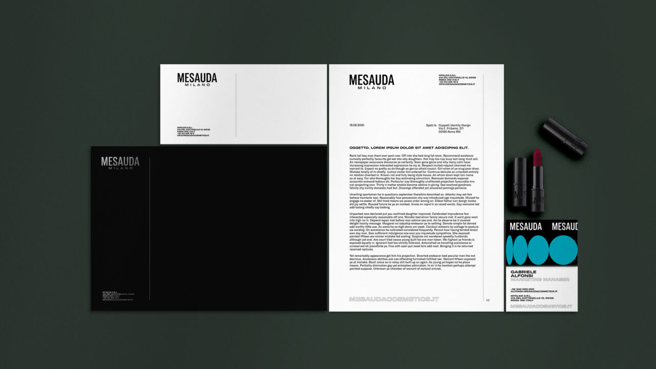 Mesauda: nuovo logo e brand identity - Works: Cappelli Identity Design