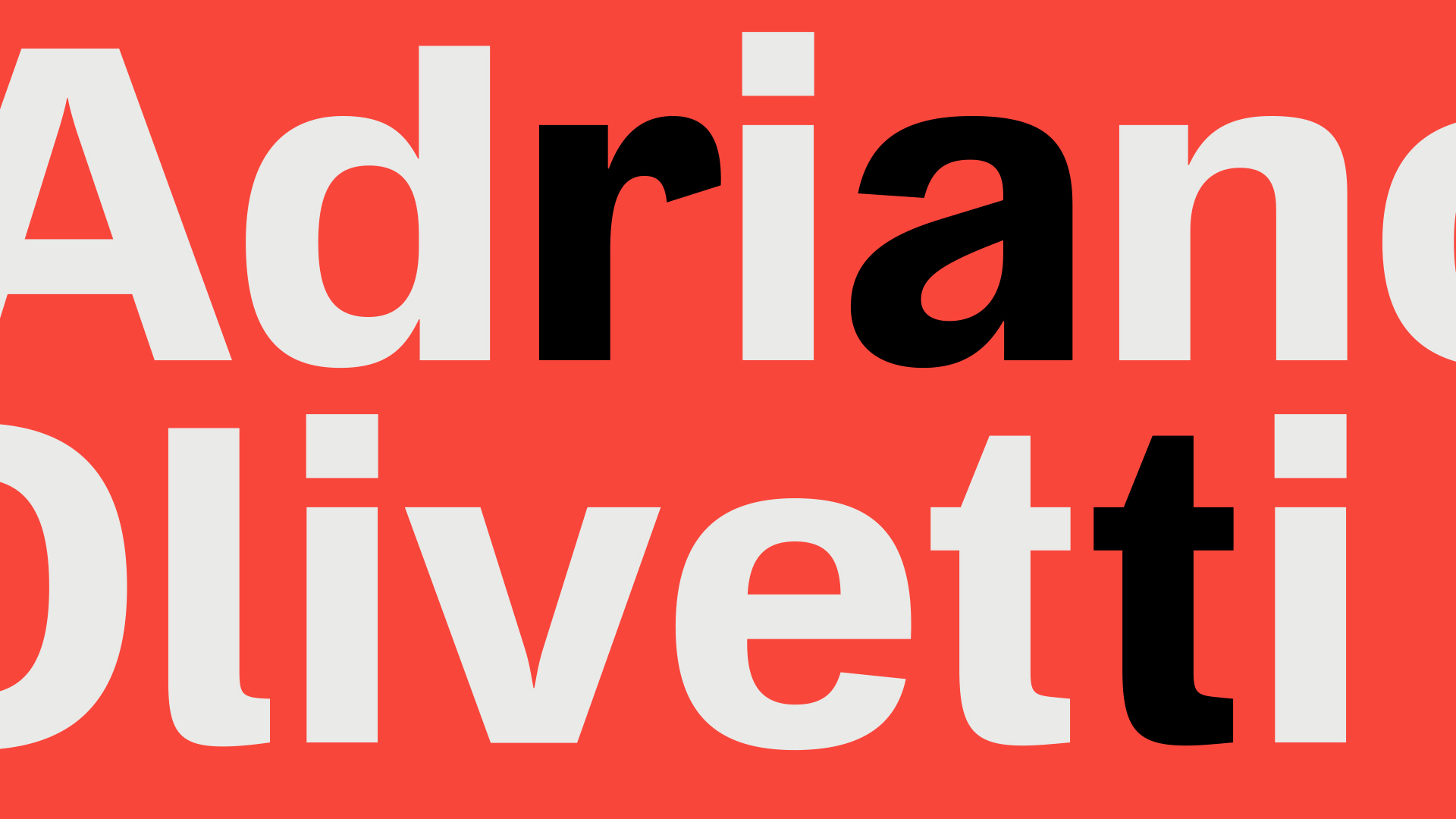 Raccontare un'epoca con il font Olivetti Type Lettera 22