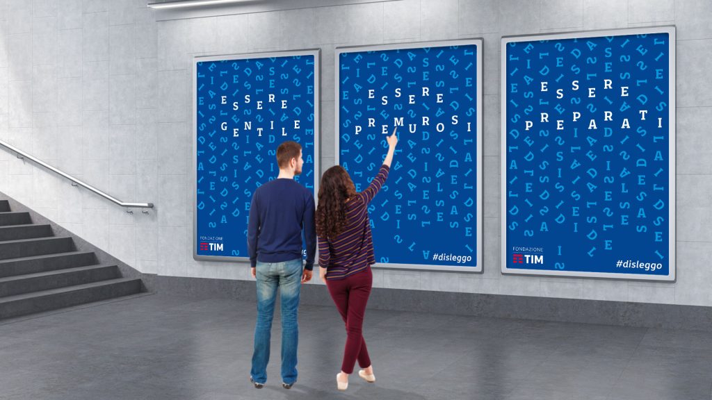 FONDAZIONE TIM. DISLEGGO CAMPAIGN - Cappelli Identity Design